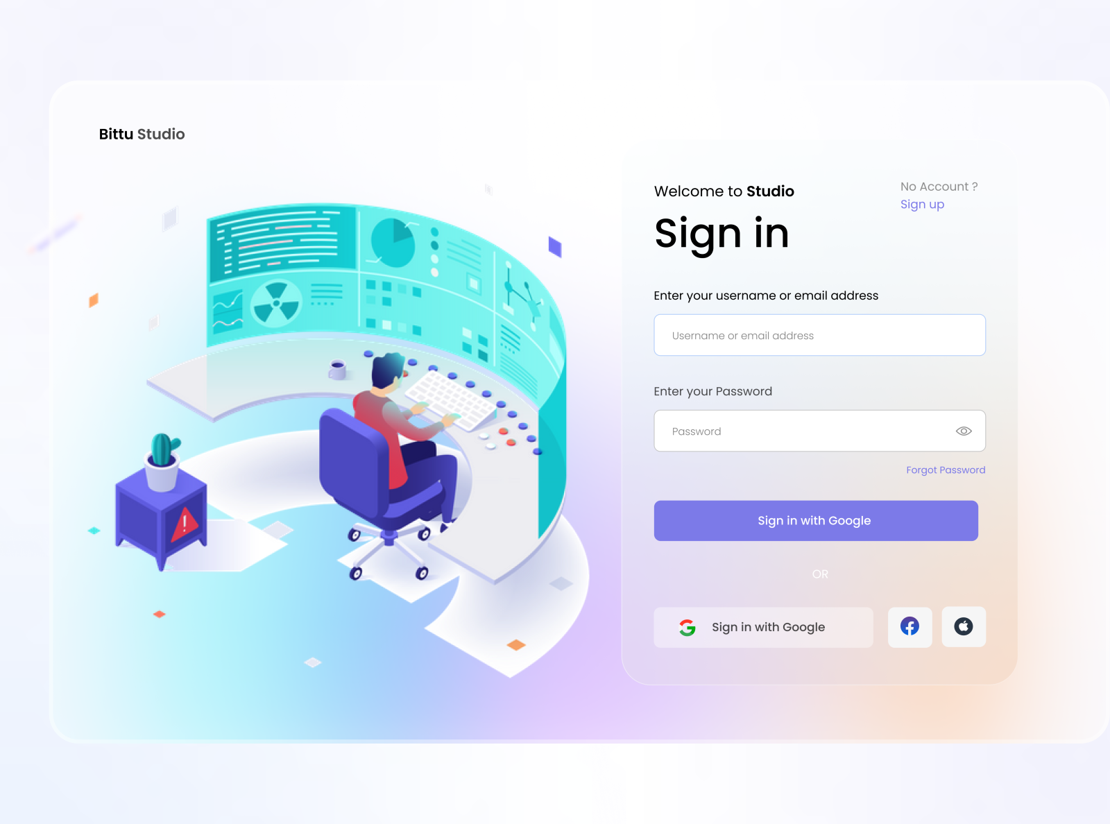 Sign In Page - Web Design 🚀 by OPENBASE® on Dribbble