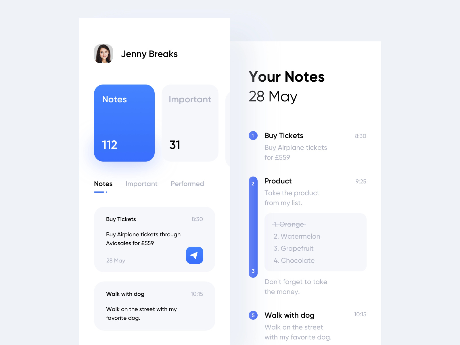 ~ Notes Mobile App. by Bittu on Dribbble