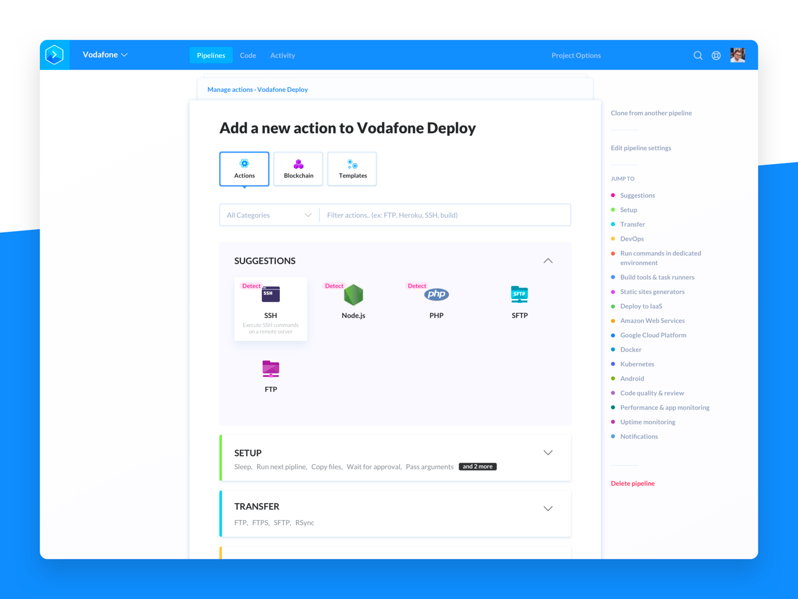 Buddy - List of automation actions by Farshid Darvishi on Dribbble