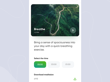 MedMind a meditation app by Farshid Darvishi for RonDesignLab ⭐️ on ...
