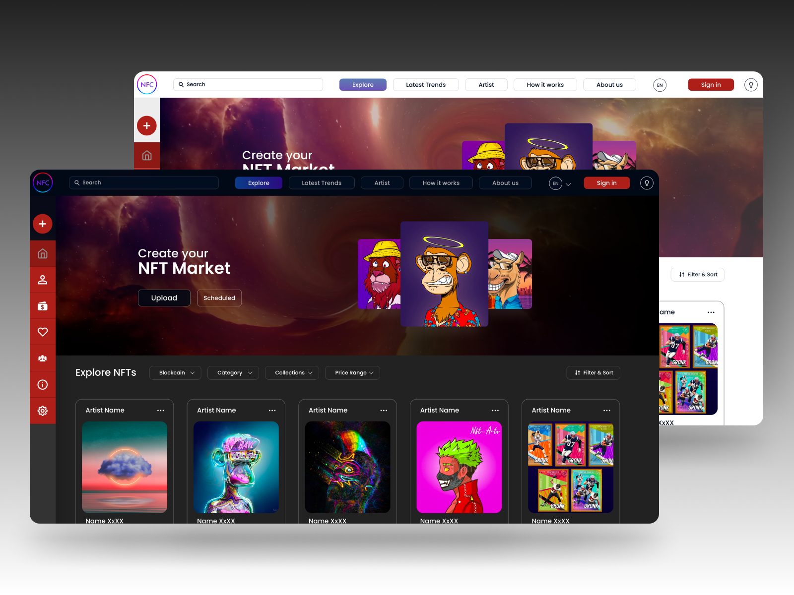 NFT - Web by Anestic on Dribbble