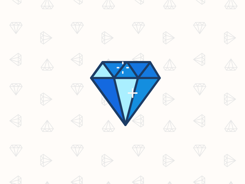 Diamond Icon by Chris Gannon on Dribbble
