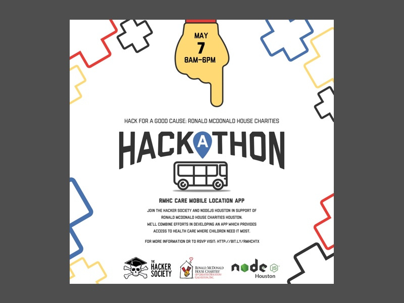 RMHC hackathon flyer by Chris Jordan for Poetic on Dribbble
