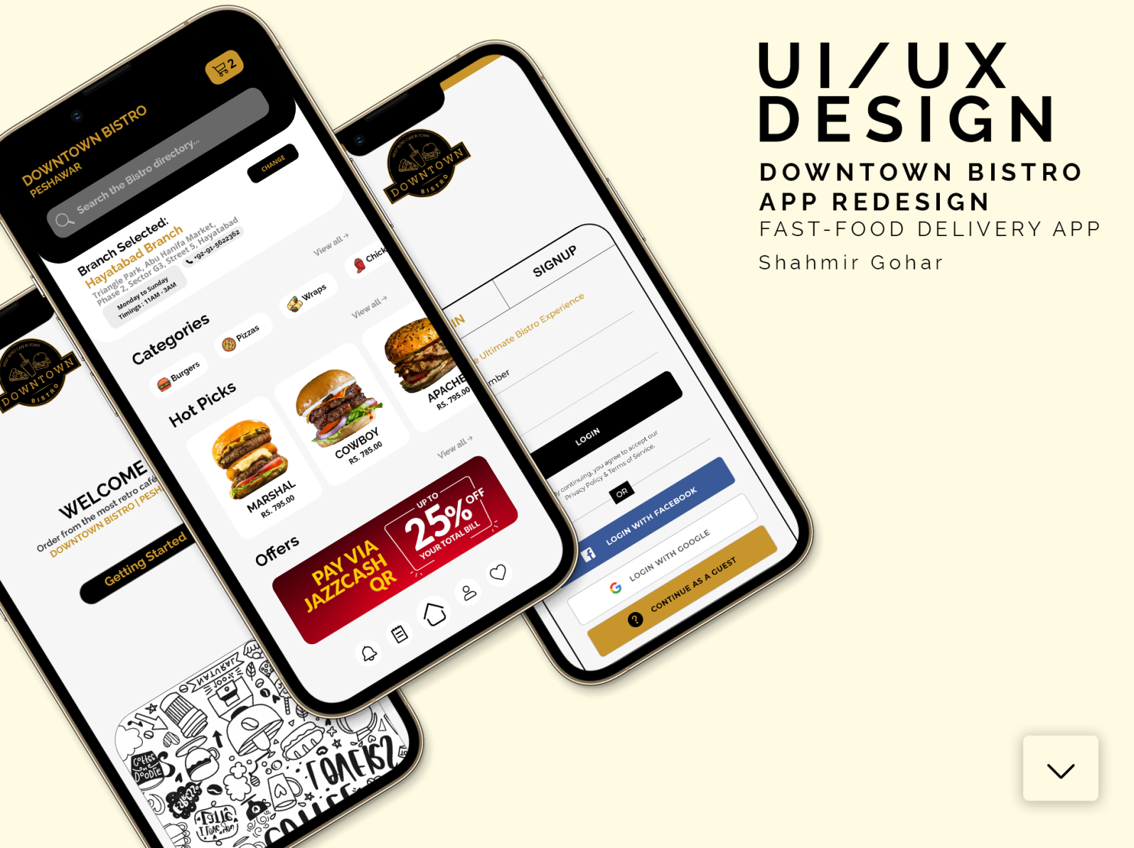 UI/UX FAST-FOOD DELIVERY APP by Shahmir on Dribbble
