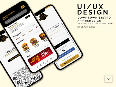 UI/UX FAST-FOOD DELIVERY APP by Shahmir on Dribbble