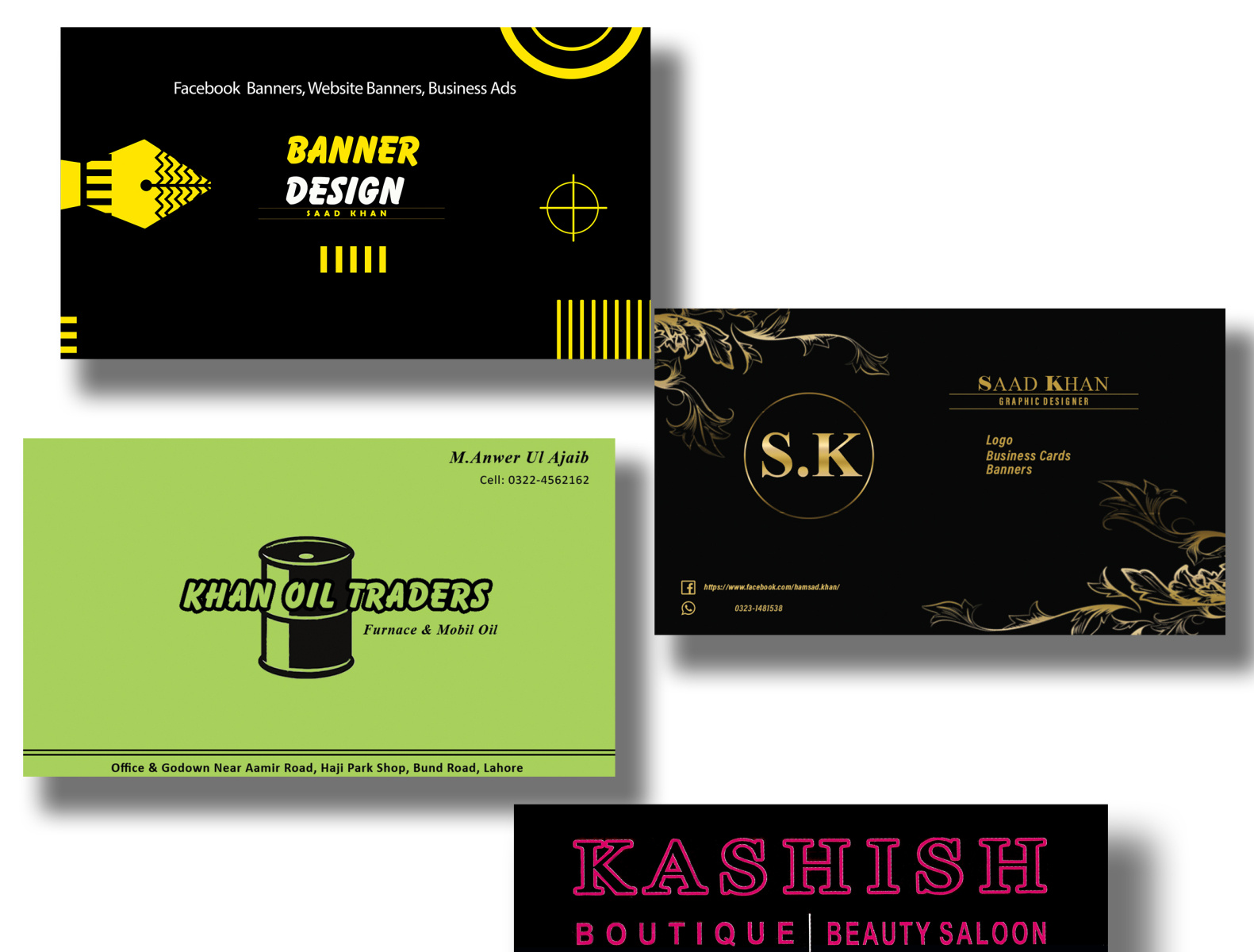 Business Card Portfolio by Muhammad Saad Khan on Dribbble