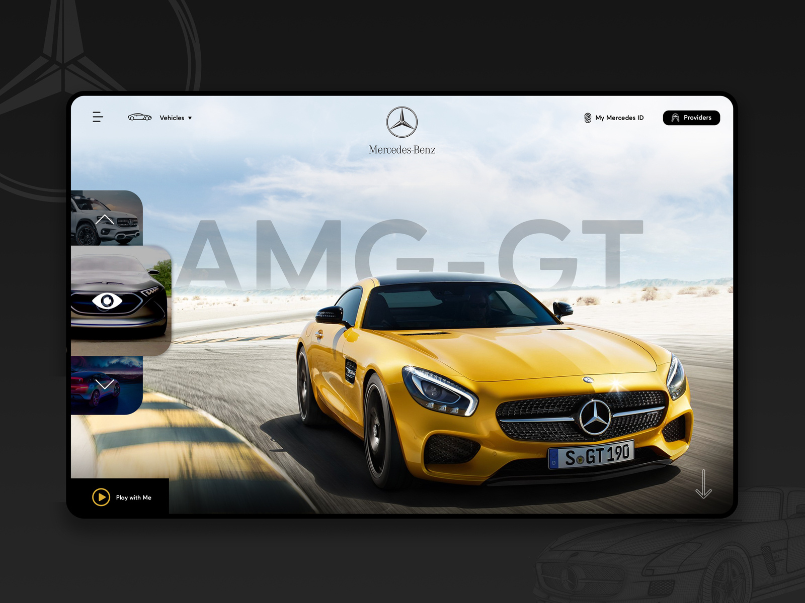 Mercedes-Benz | UI CONCEPT by Gaëtan Ciceron on Dribbble