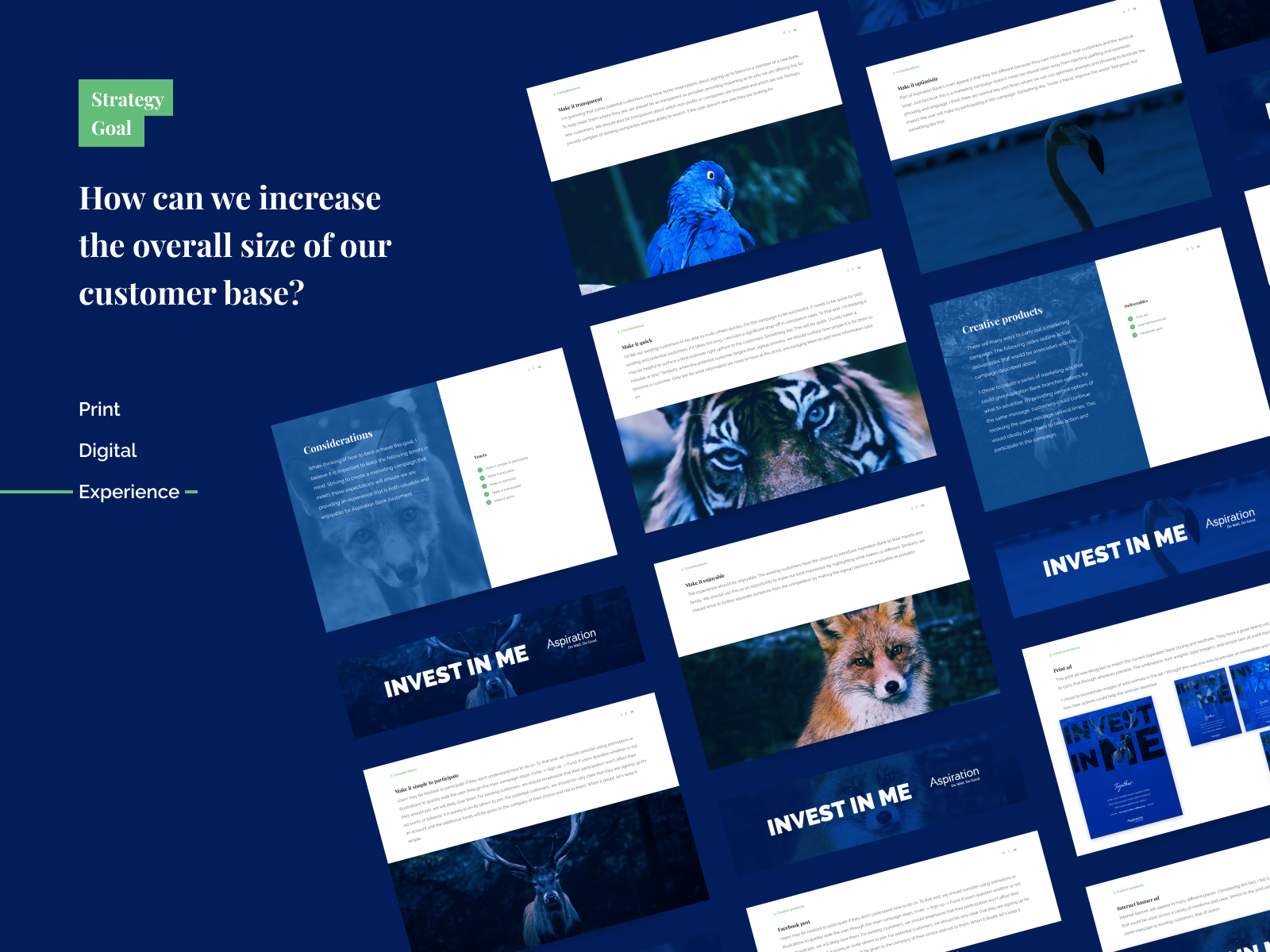 Strategy Brief | Presentation by Tyler Wain on Dribbble