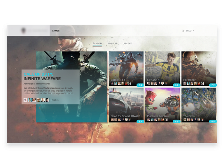 Dashboard WIP by Tyler Wain on Dribbble