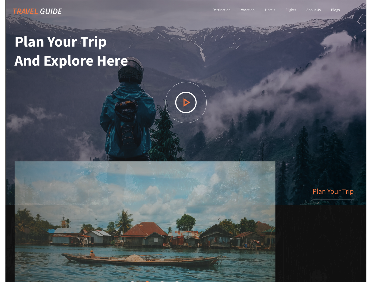 Travel Guide Website by ghania Afsar on Dribbble