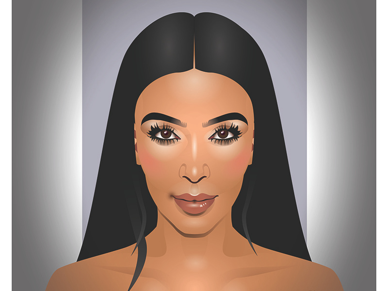 Kim Kardashian by Emma Illustrates on Dribbble