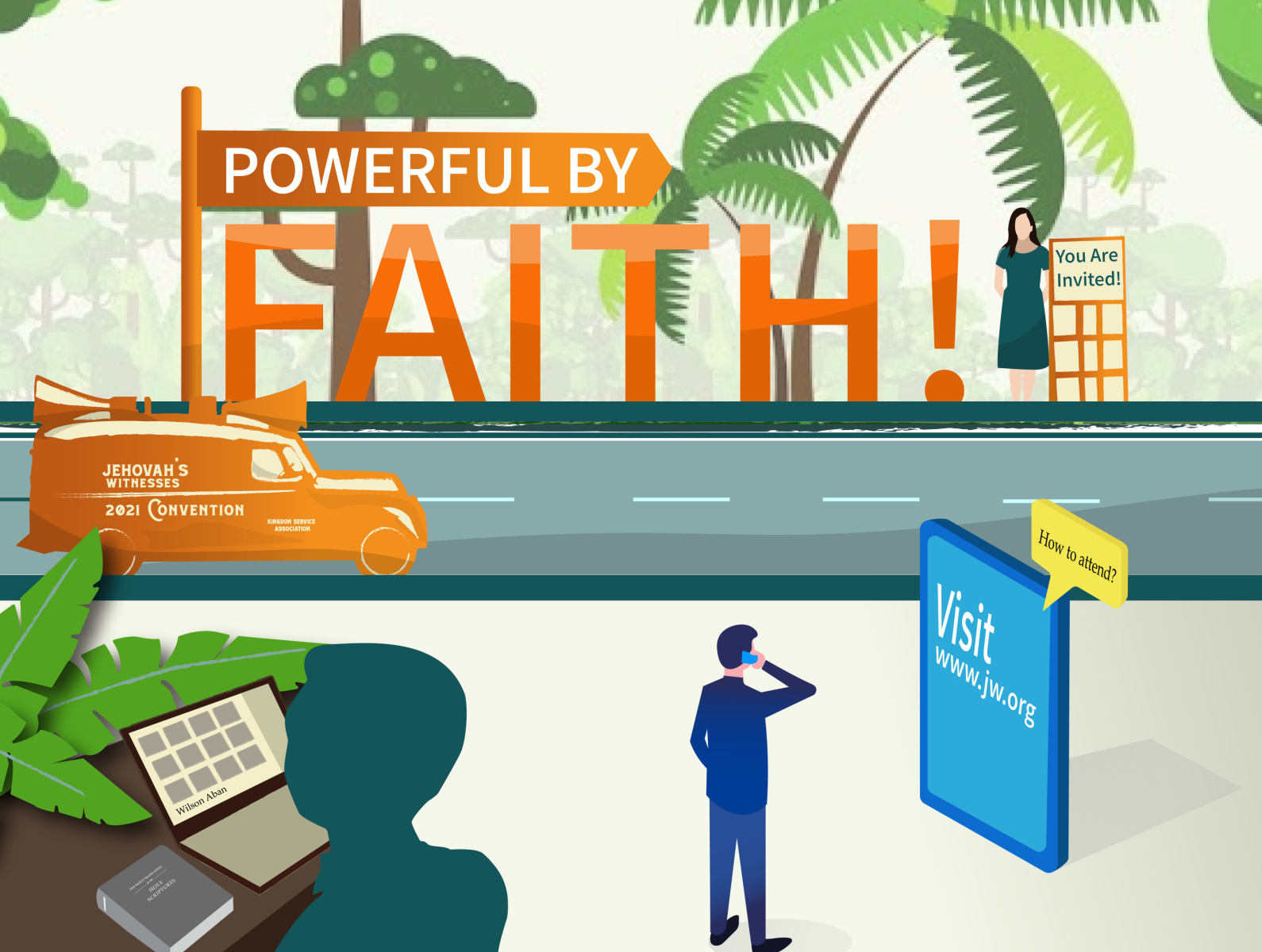 Powerful By Faith Invitation by Wilson Aban on Dribbble