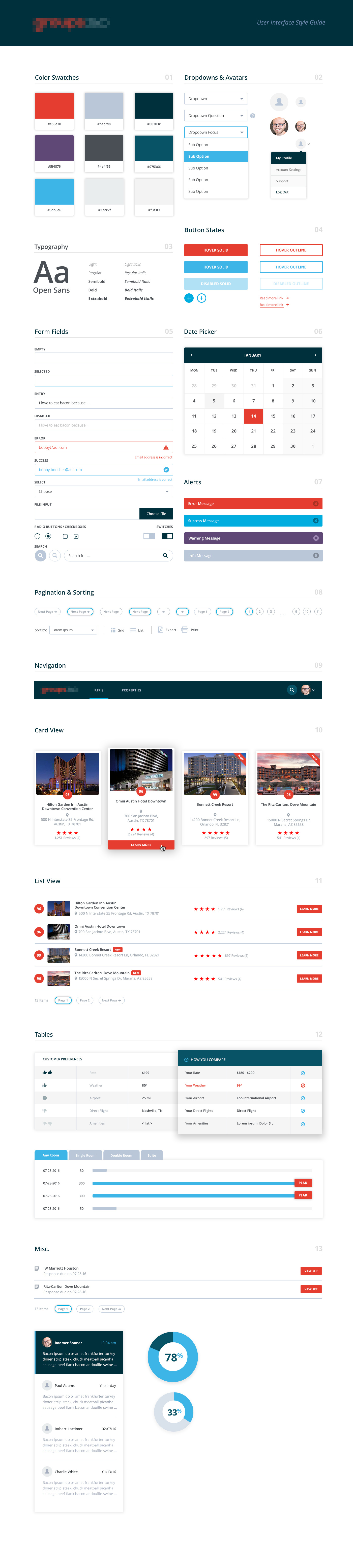 Dribbble Ui style guide full jpg By Jeremy Mansfield
