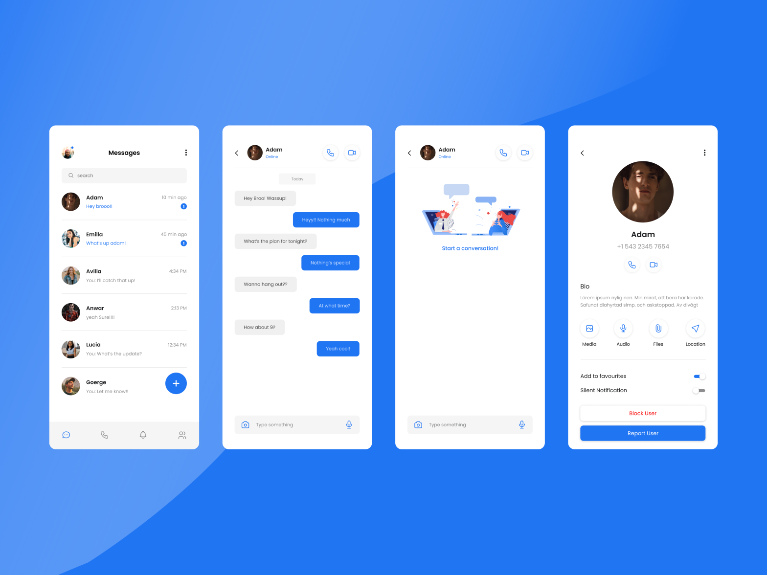 Messaging App by Faiz Shahnawaz on Dribbble