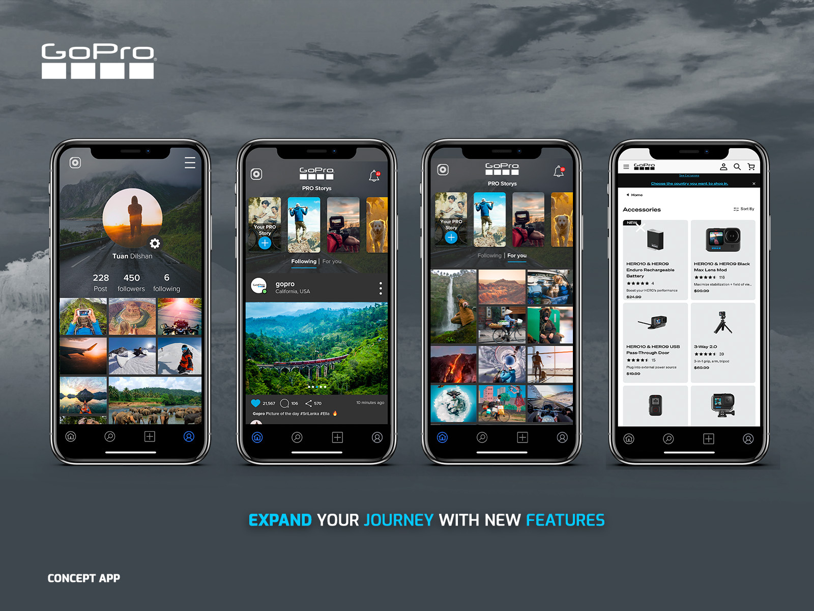 GoPro iOS app Redesign by Dilshan Ismail on Dribbble