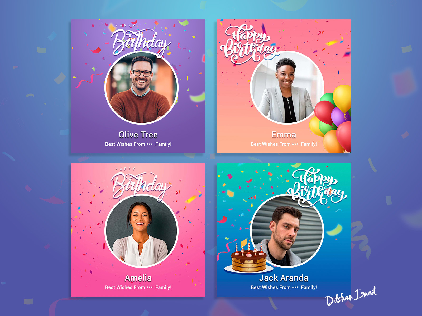 Corporate Birthday Cards For Employees By Dilshan Ismail On Dribbble