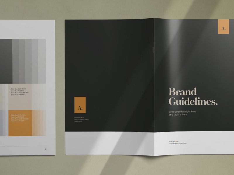 Brand Guidelines by Print Templates on Dribbble