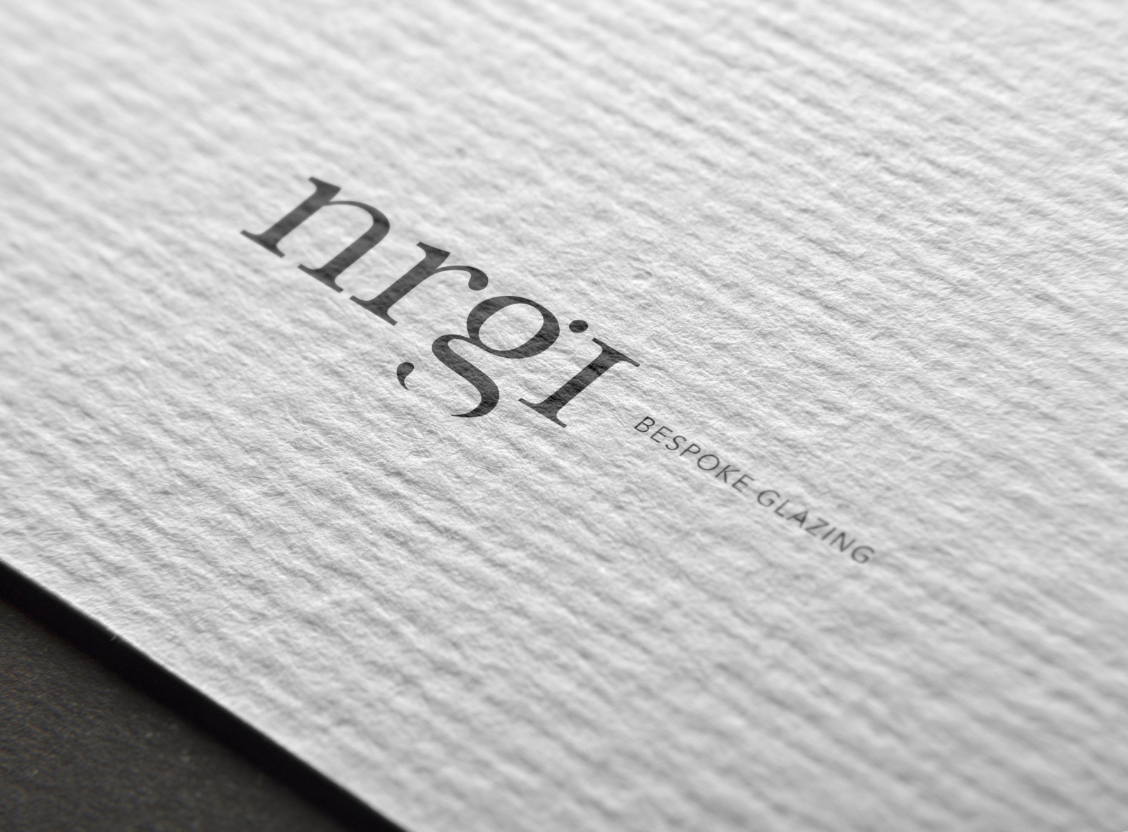 NRGI Bespoke Glazing Logo Design by Lesleyanne on Dribbble