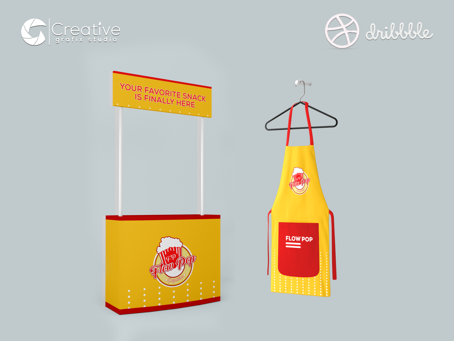 Promotion Stand and Apron Design Made for Flow Pop by ...
