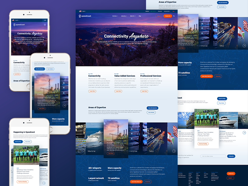 Connectivity Service Provider Website Design by Molly McCarthy on Dribbble