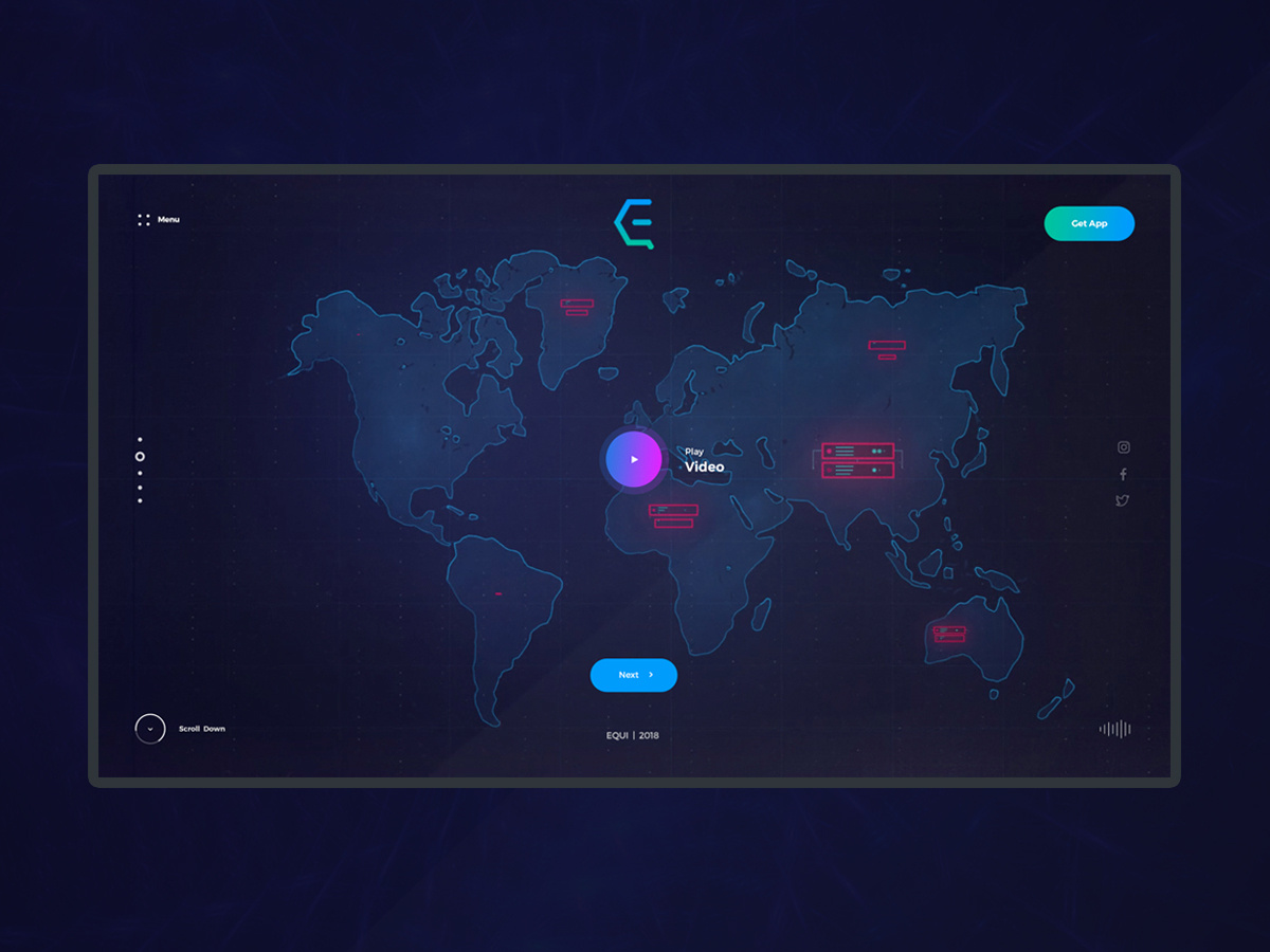 EQUI - Communication Network App Website Design Concept by BK on Dribbble