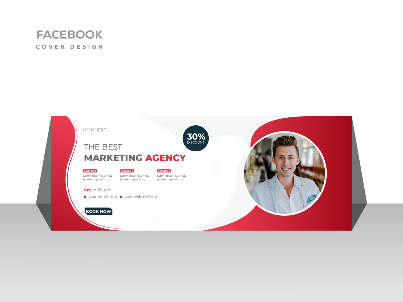 Facebook cover template by Kamran Miah on Dribbble