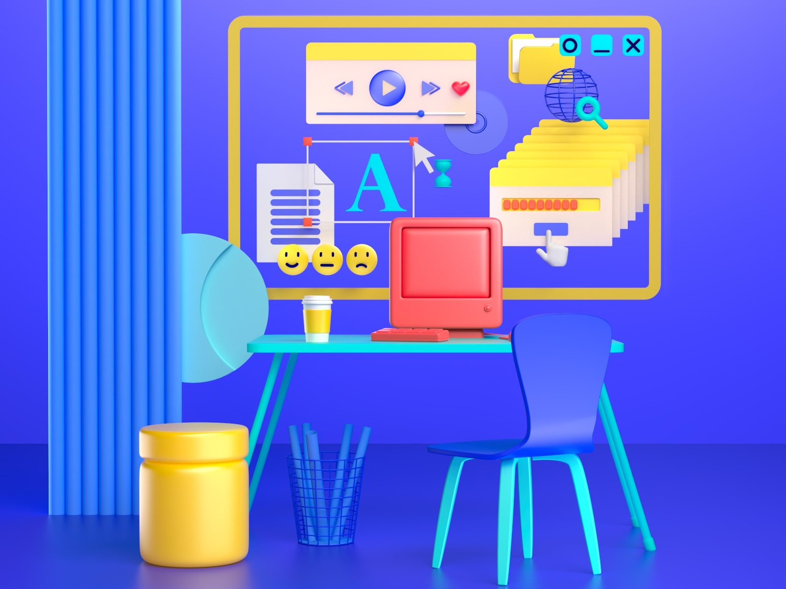 UI Desk by Ky Duyen on Dribbble