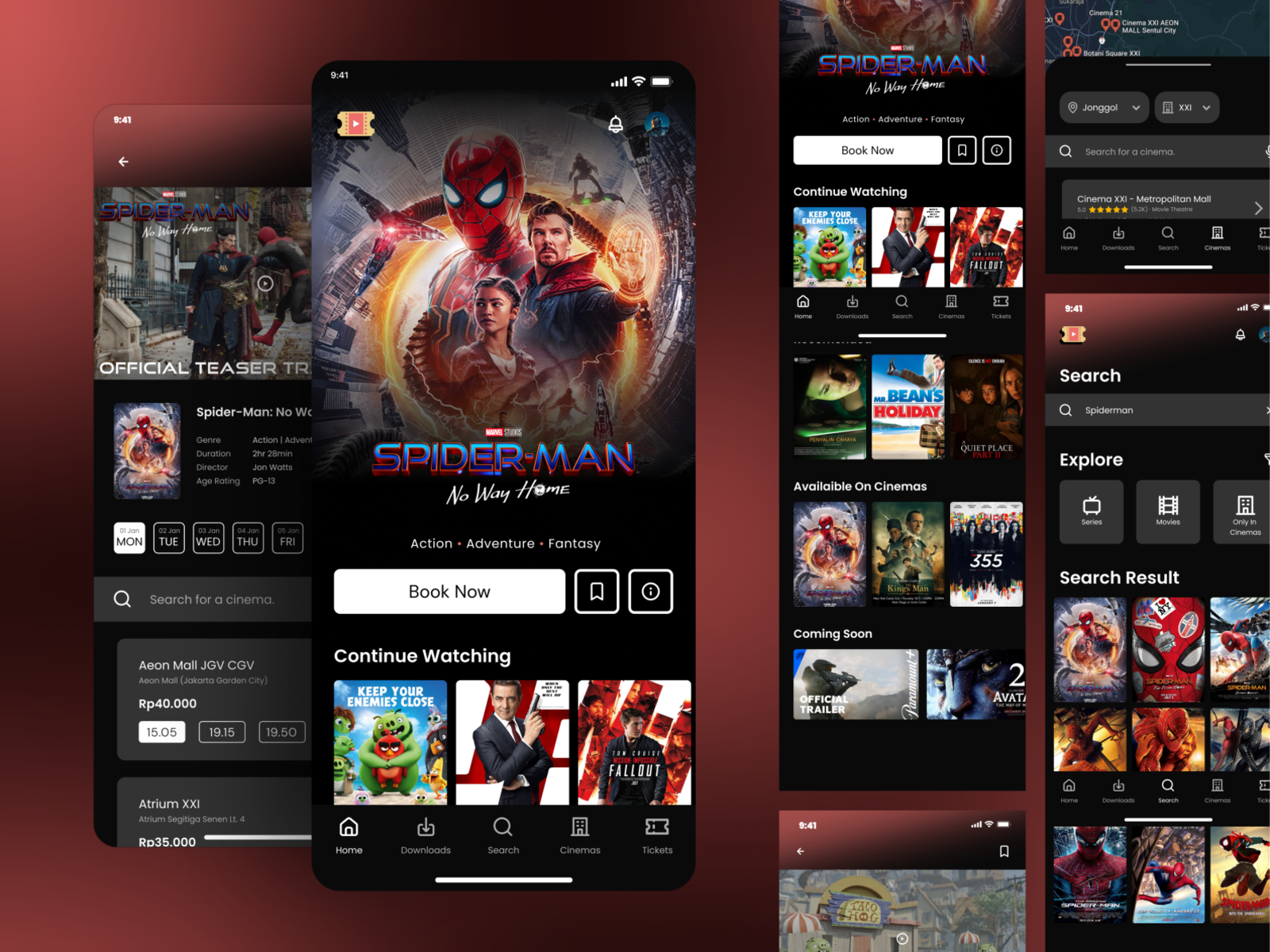 App Design: Motix UI Movie Streaming App by RaMaster on Dribbble
