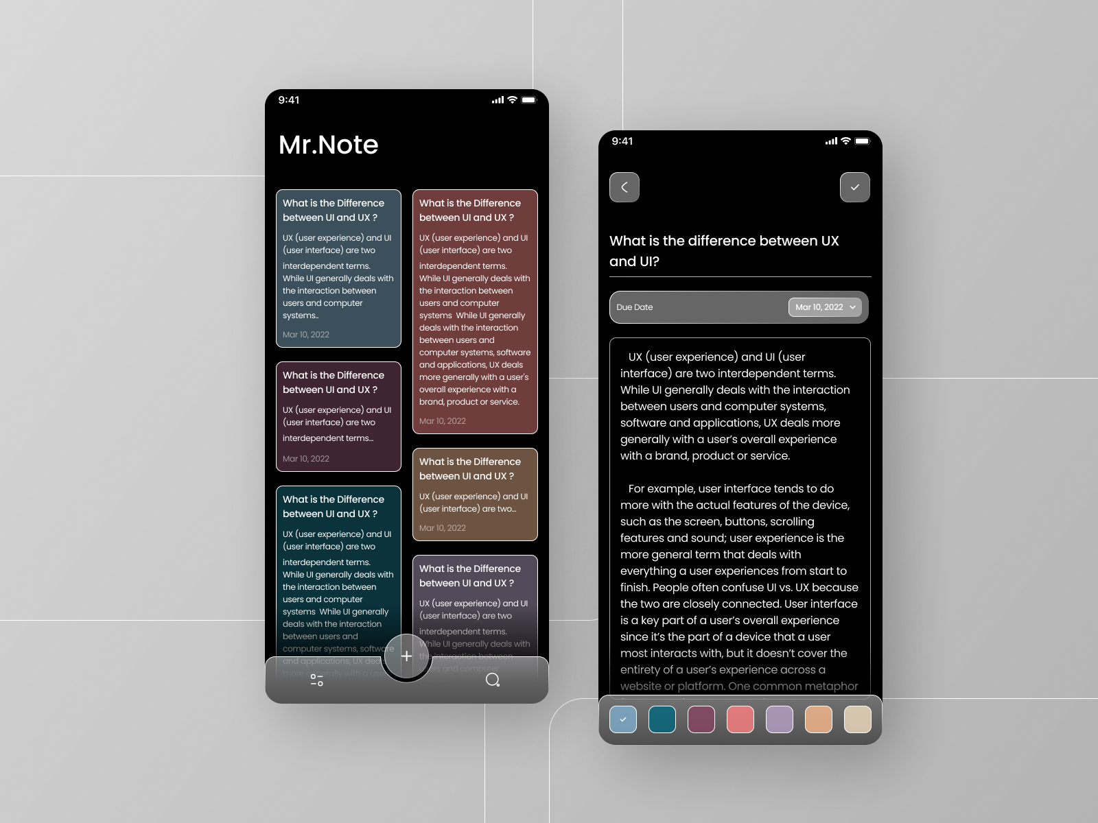 Notes app by Salsabila.r on Dribbble