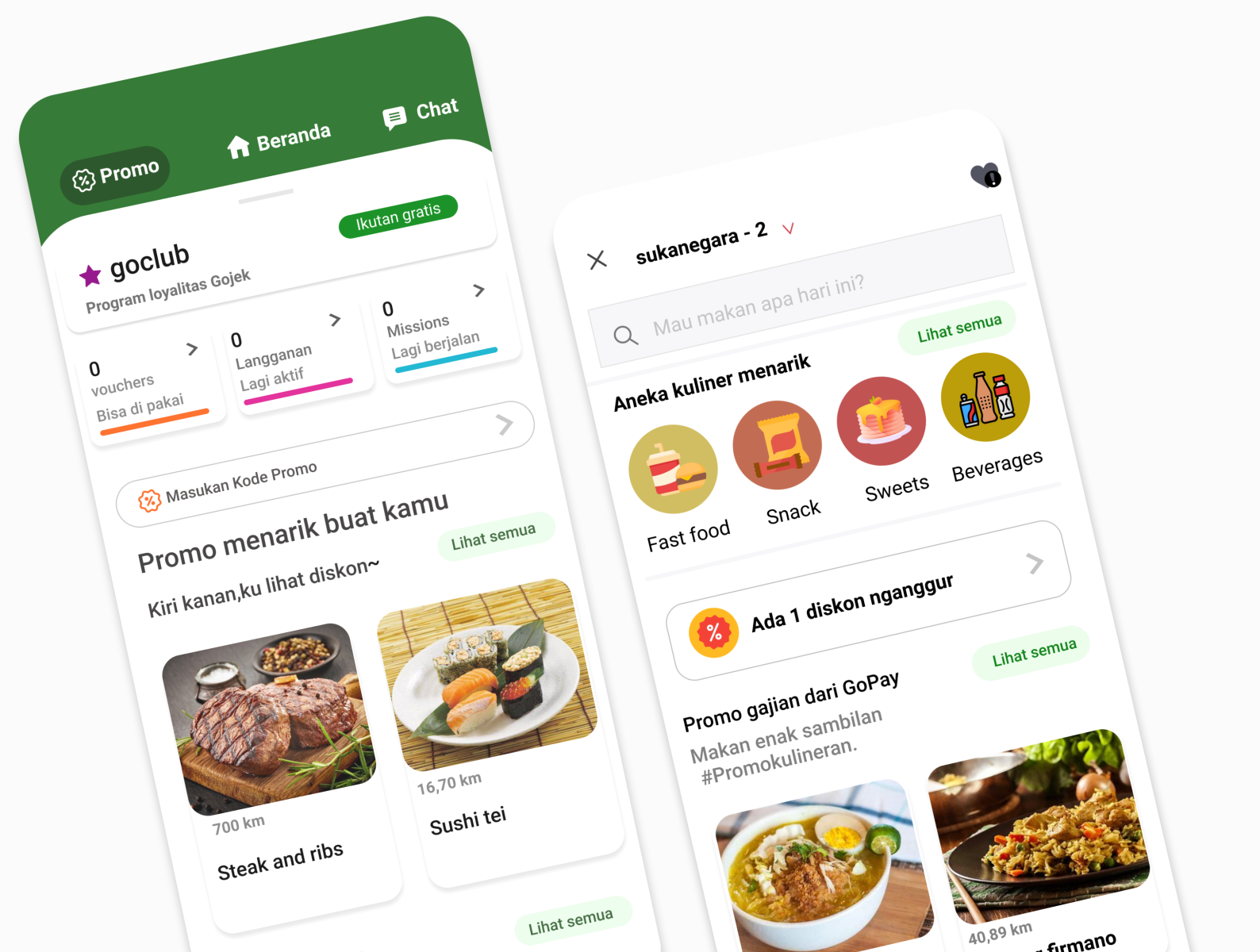 Recreate gojek app by Rafif Musyaffa falah on Dribbble