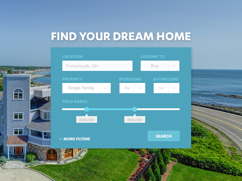 Real Estate Locator by Jason Bean on Dribbble