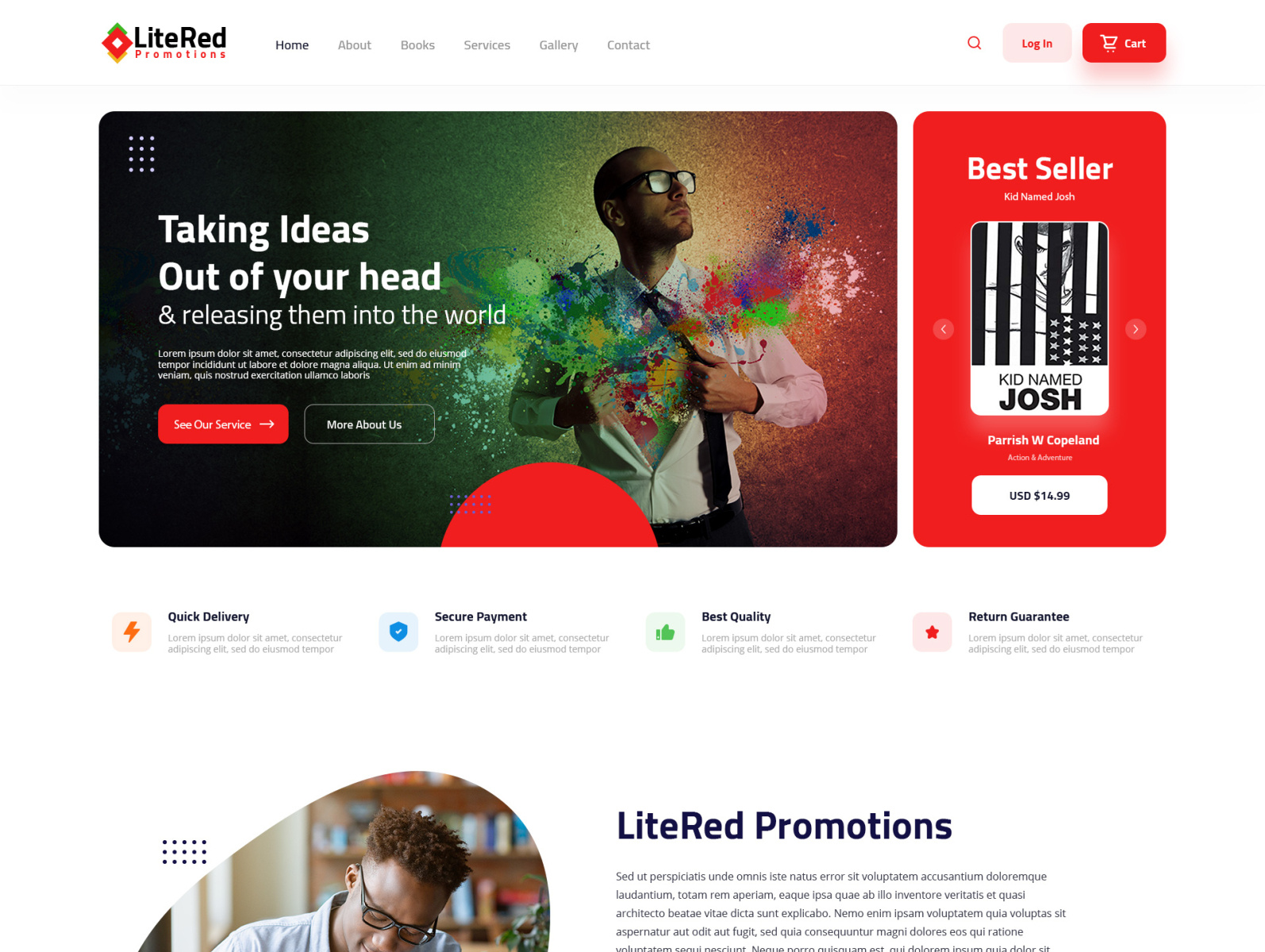 Lite Red Promotions by Mario Vogler on Dribbble