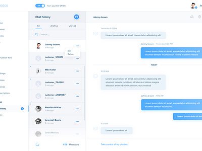 Faqbot by Baptiste on Dribbble