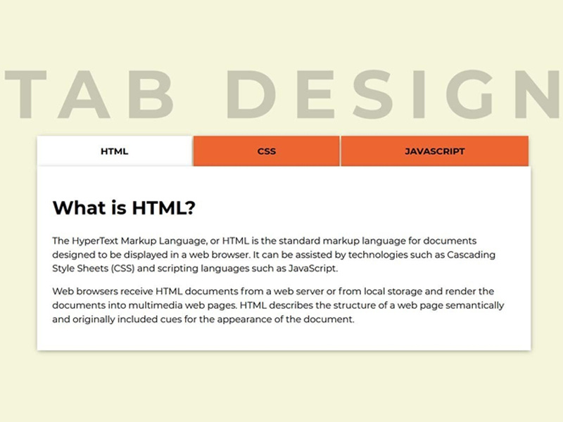 Responsive CSS Tab Design by divinectorweb on Dribbble