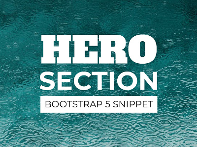 Bootstrap 5 Hero Section by divinectorweb on Dribbble