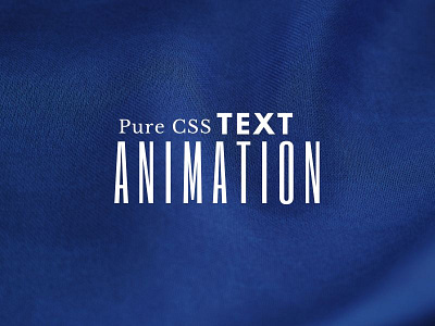 CSS Text Changing Animation by divinectorweb on Dribbble