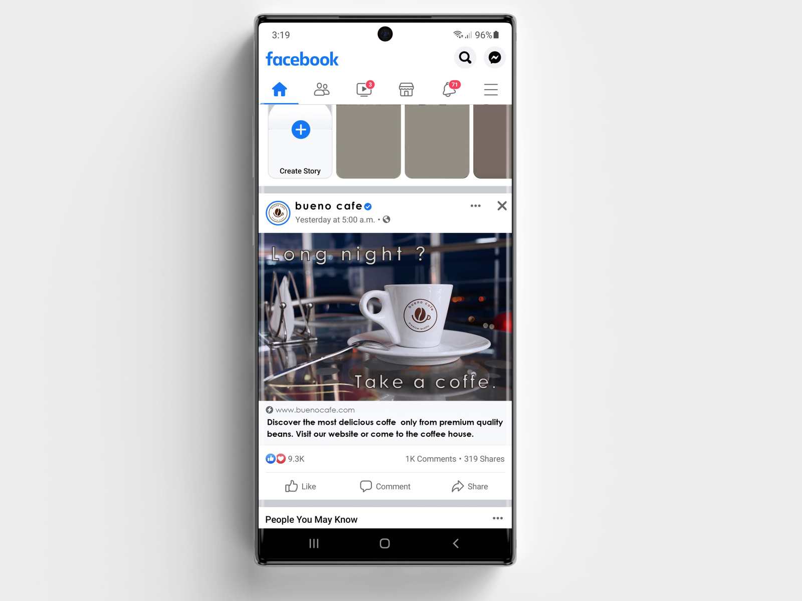 Facebook advertisement by Krzysztof on Dribbble