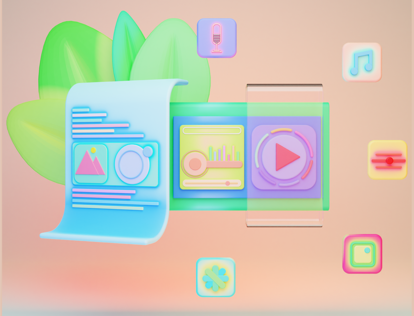 3D UI icon & web illustration. Blender. by Ferdous Ahmed A&D on Dribbble