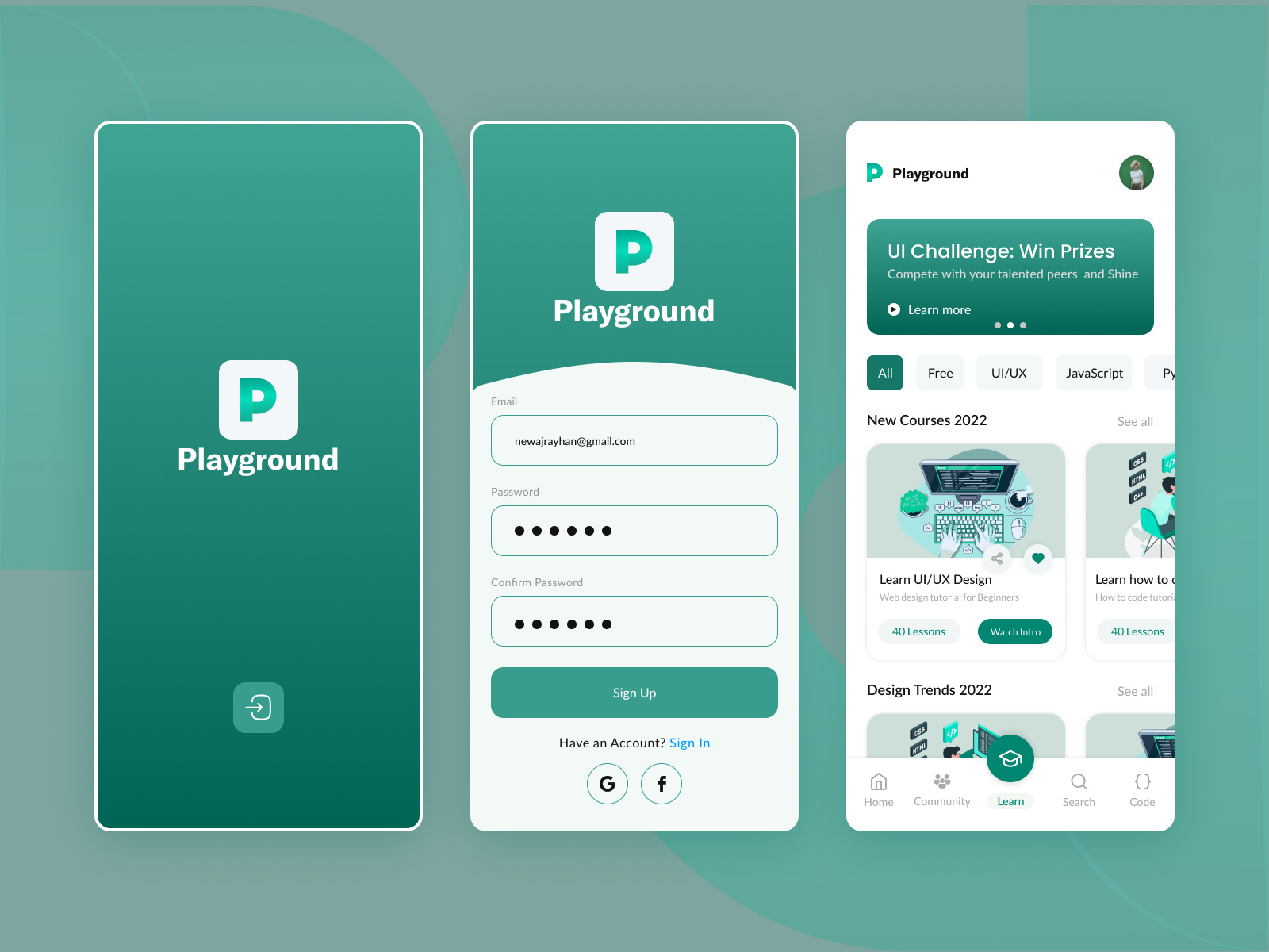 Playground ED-TECH Mobile App 2022 by SUFi on Dribbble