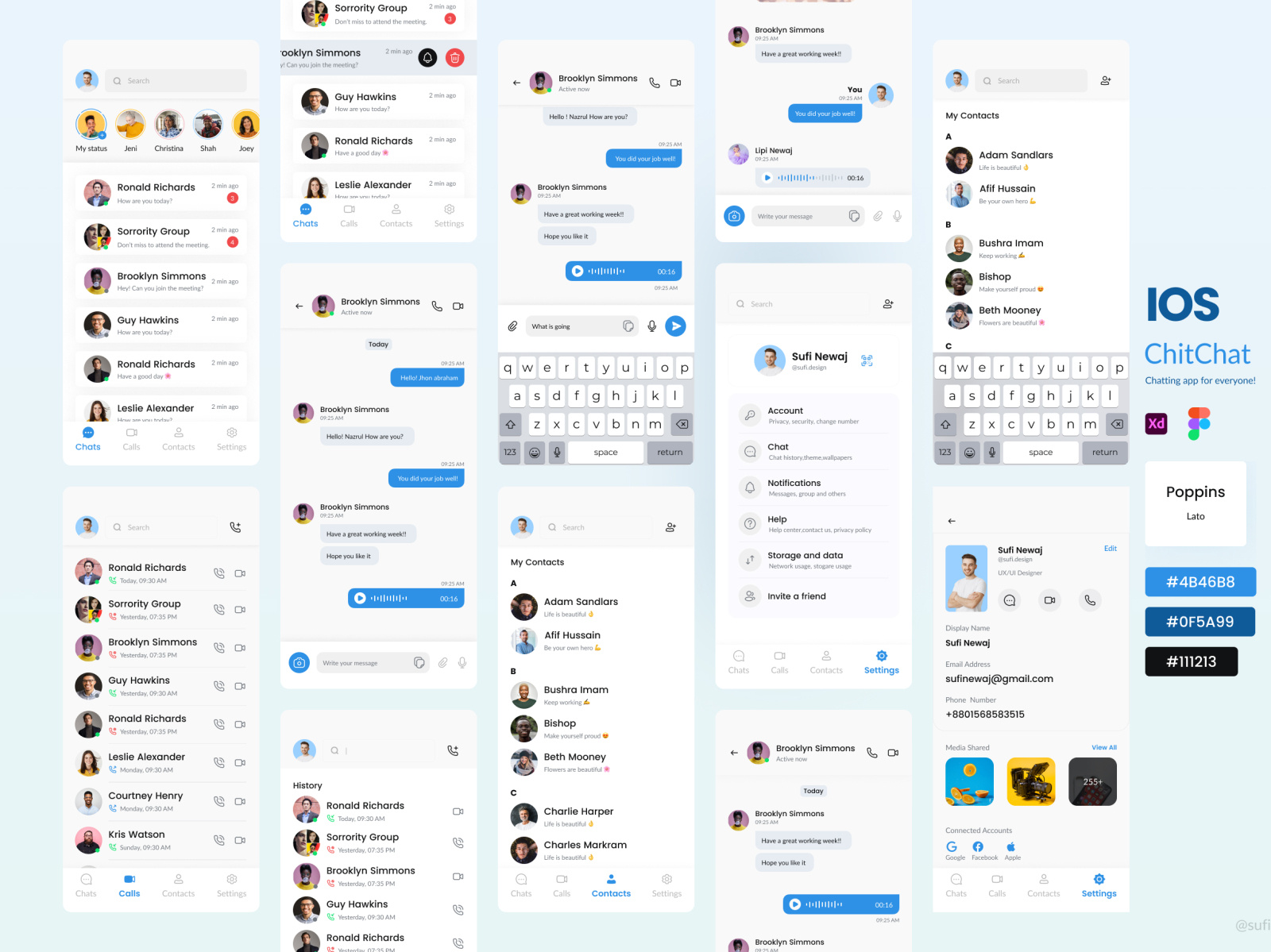 ChitChat Mobile App by SUFi on Dribbble ChitChat Mobile App by SUFi on Dribbble