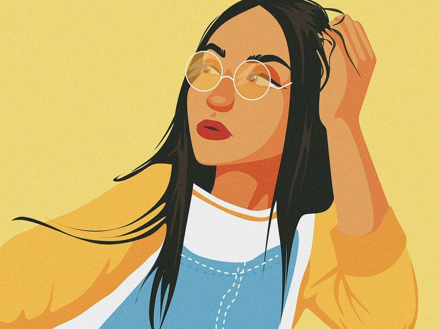 Yellow girl by 🇺🇦 Kateryna Fedorenko 🇺🇦 on Dribbble