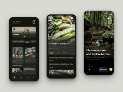 Nature or Nat Geo mobile app concept by Feby Sabilhul Hanafi on Dribbble
