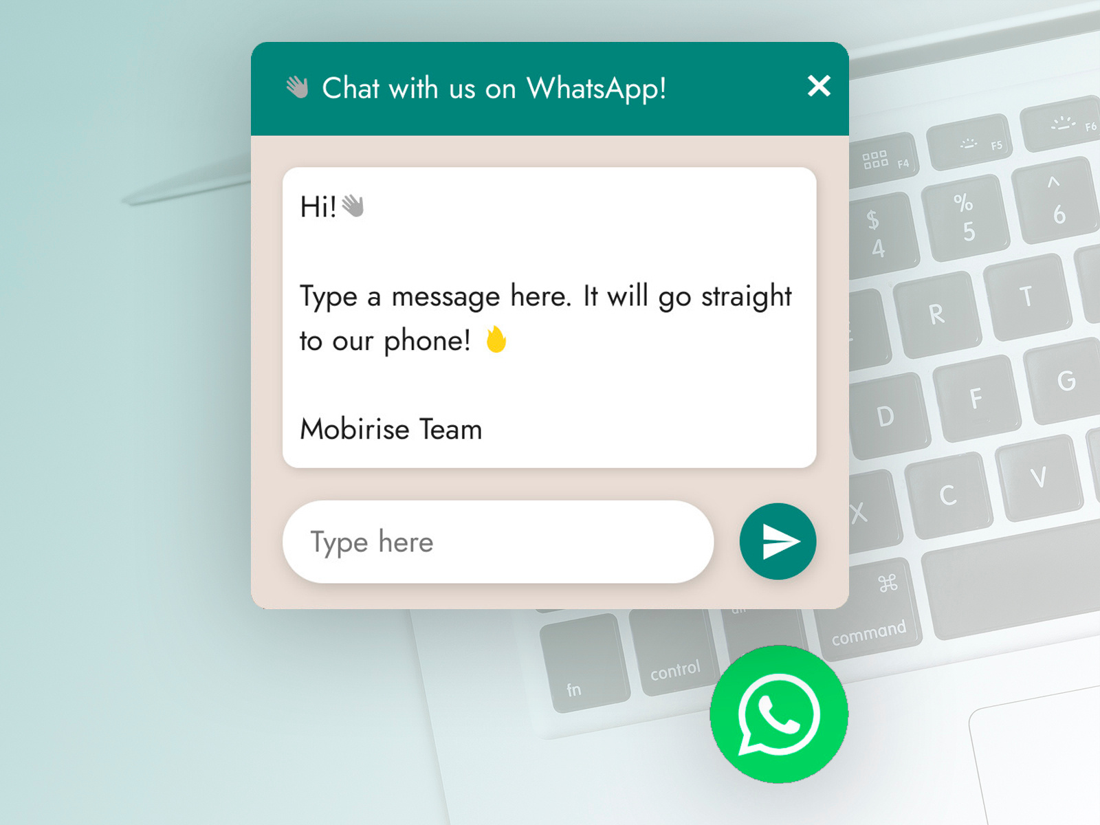 Mobirise Free Web Builder | Whatsapp Chat Button! by Mobirise Builder ...