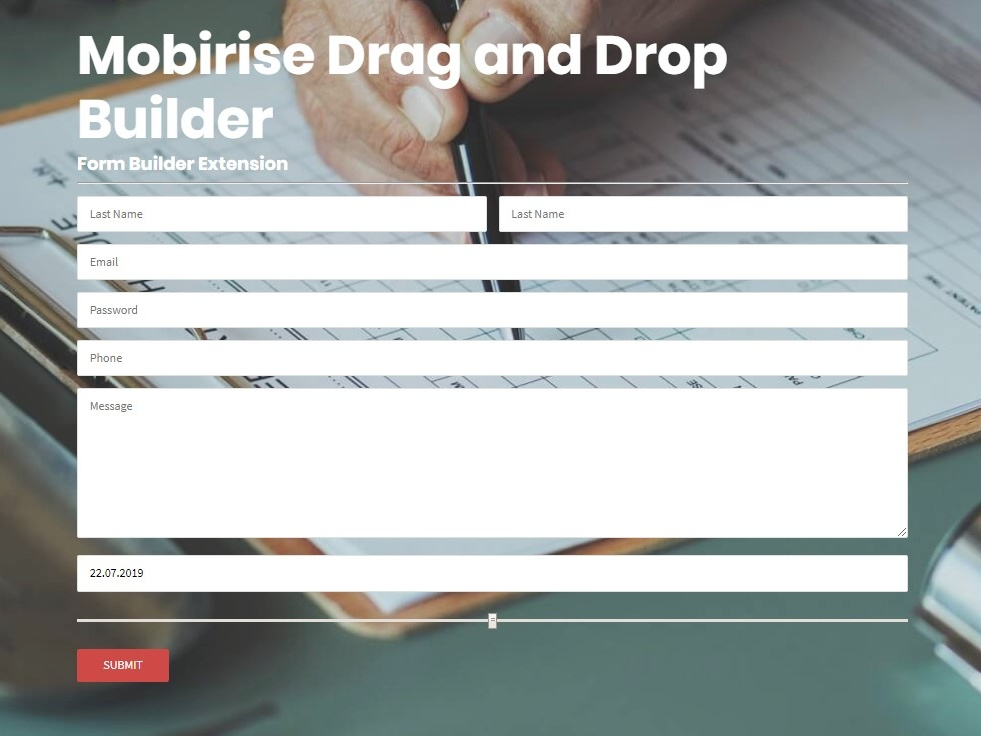 Mobirise Drag and Drop Builder - Form Builder Extension by Mobirise Builder on Dribbble