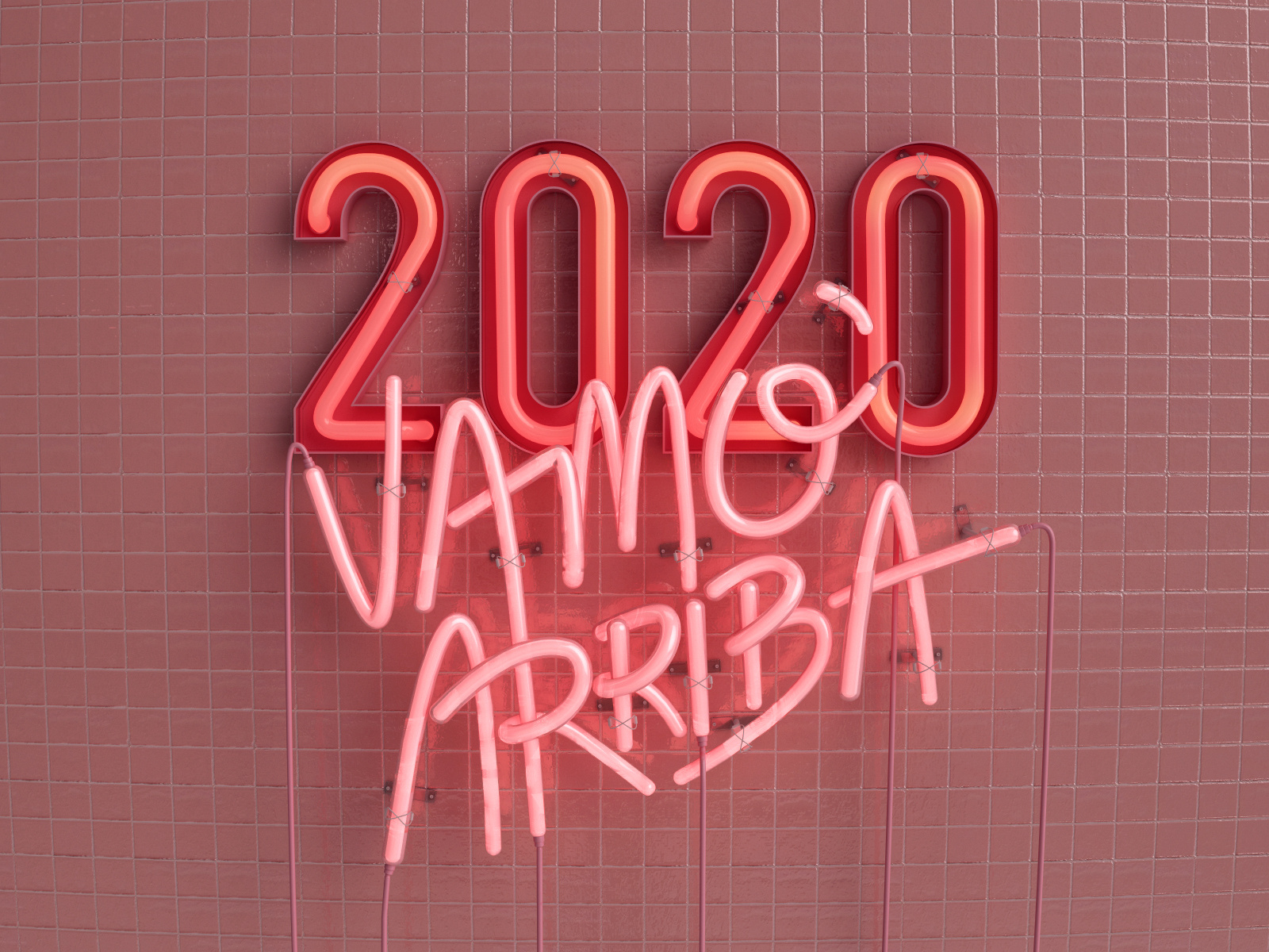 2020 Neon sign by Luis Del Castillo on Dribbble