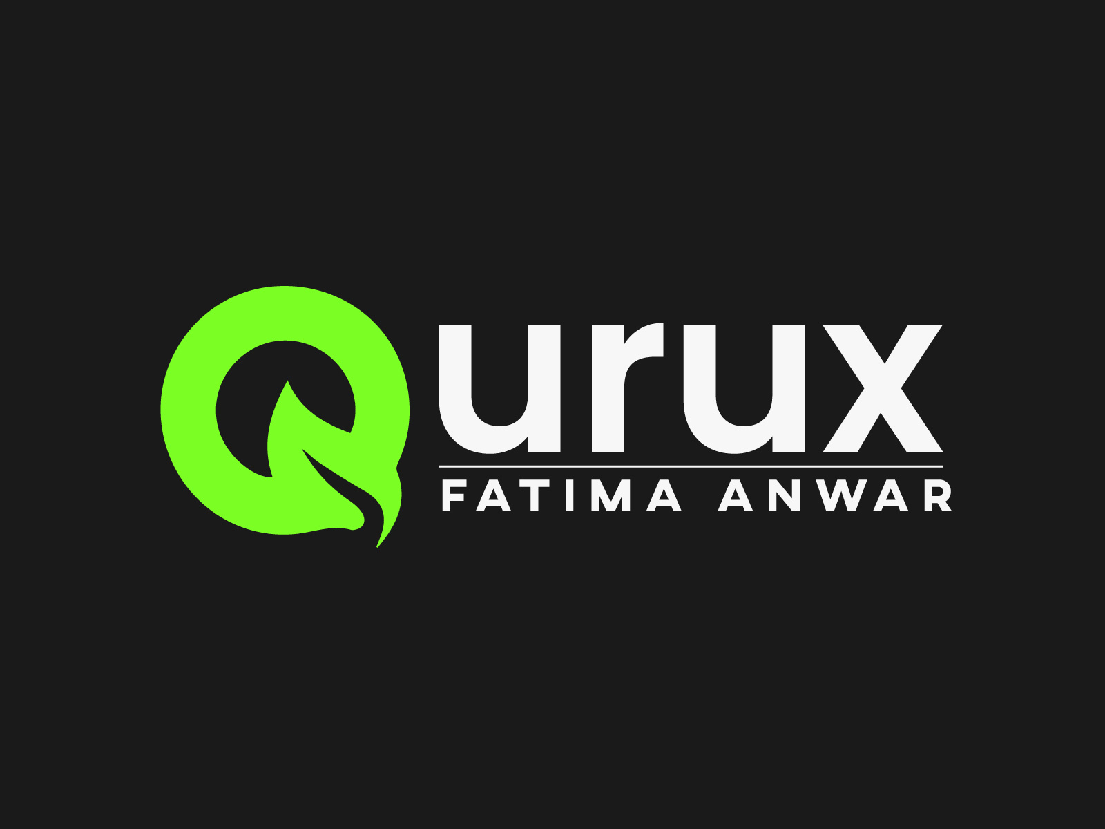QURUX LOGO | Furqan Design by Muhammad Furqan on Dribbble