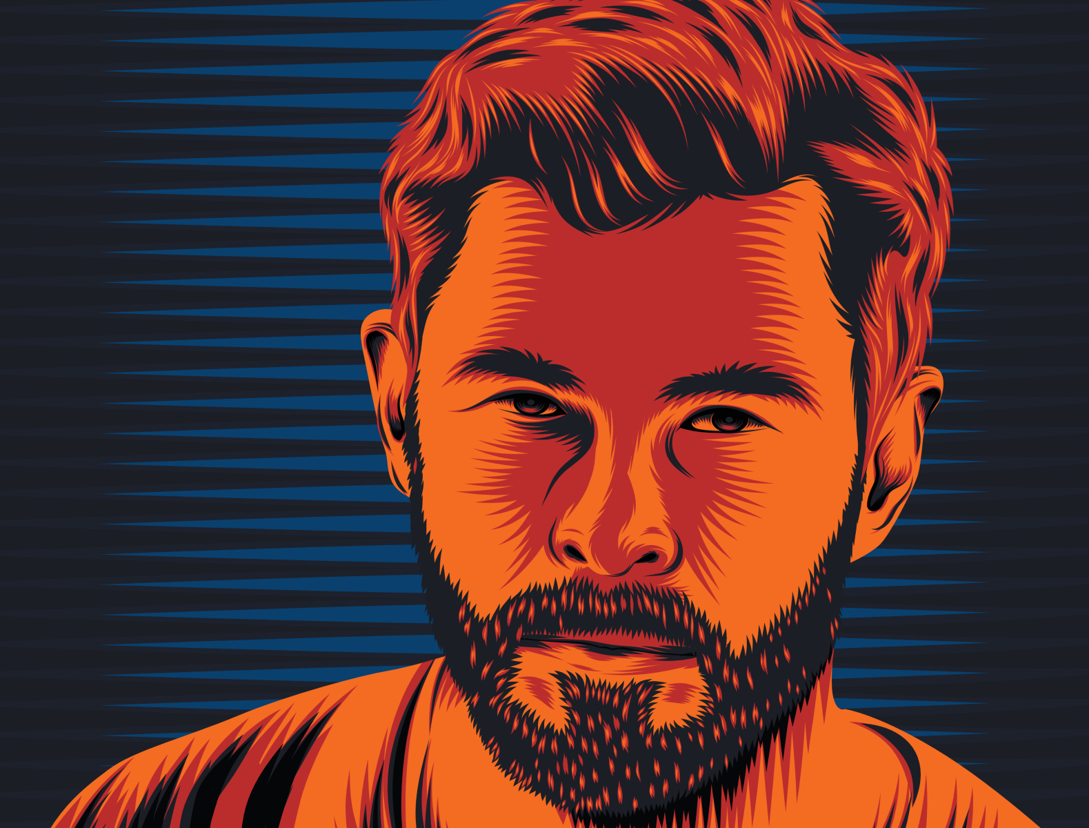 Chris Hemsworth by ZEESHAN.0O on Dribbble