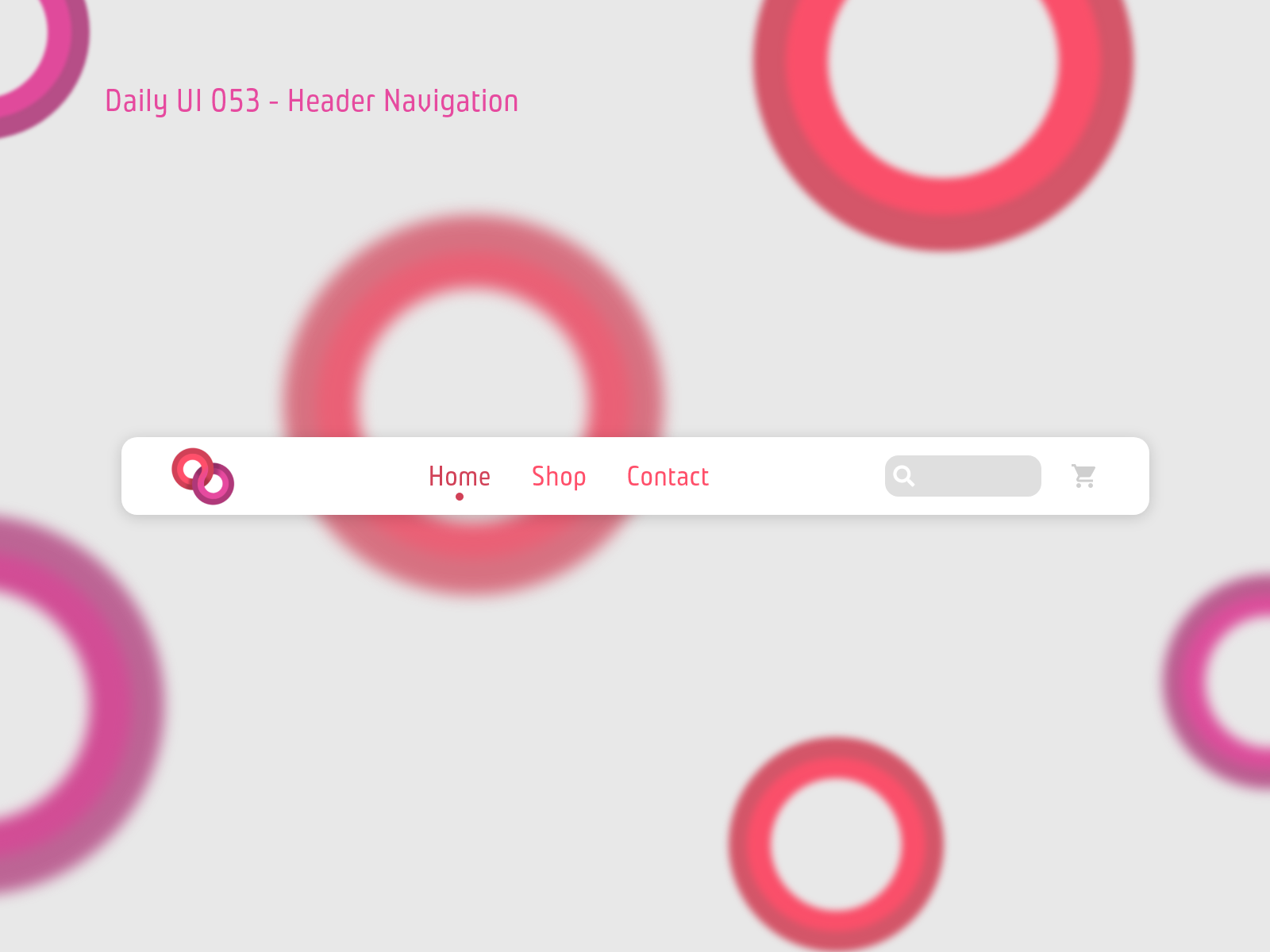 Daily UI 053 - Header Navigation by Dana on Dribbble