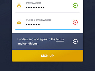 Verify Password by Chris Smith on Dribbble