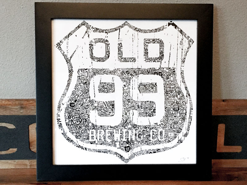 Old 99 Brewing Co. Iconoflage Custom Art Piece by Scott Hofford on Dribbble
